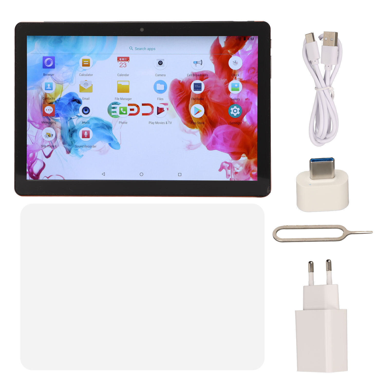Планшет 10.1 дюймов: 10.1 IPS LCD 1280x800 , 4 ГБ ОЗУ, 64 ГБ ПЗУ, 4G LTE, два слота SIM, евровилка 1