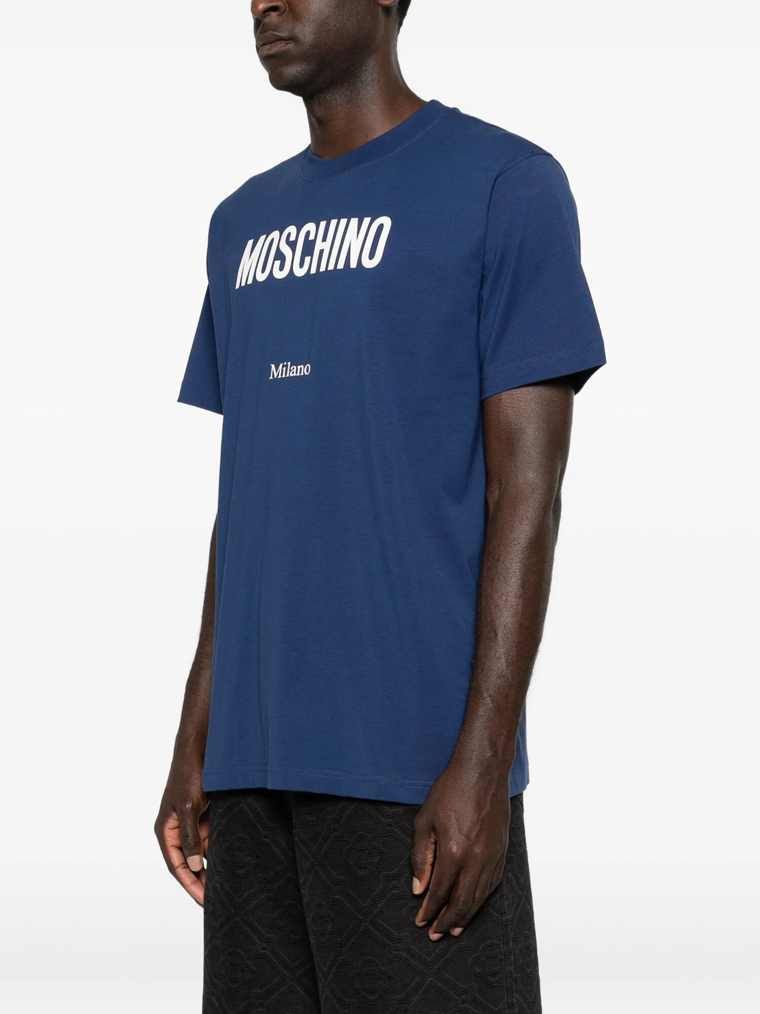 Футболка MOSCHINO, размер XL, темно-синий — фото 1
