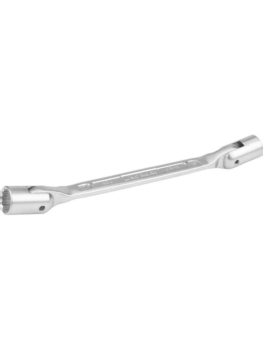 Ключ гаечный 16х17 мм NORGAU Industrial двусторонний, HРM High precision machining, торцевой шарнирный профиль