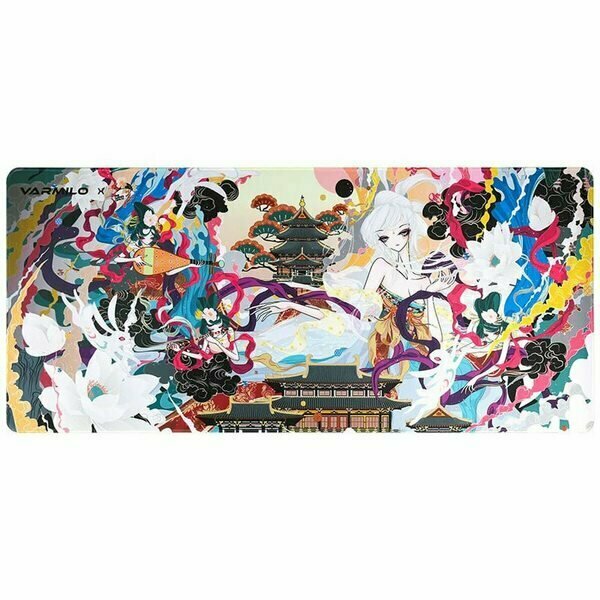Varmilo Guanghan Palace Deskmat XL, желтый/белый, игровой коврик для мыши