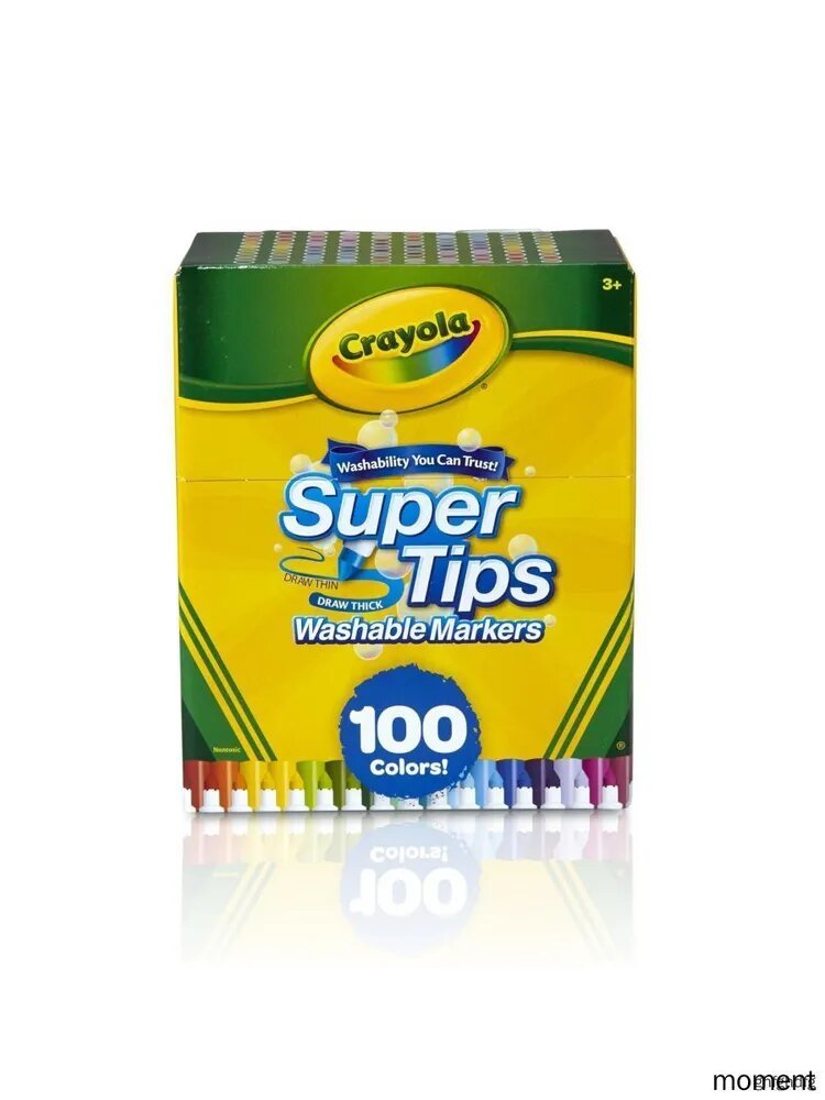 JCY Набор маркеров Crayola Super Tips Washable 100 шт. для росписи