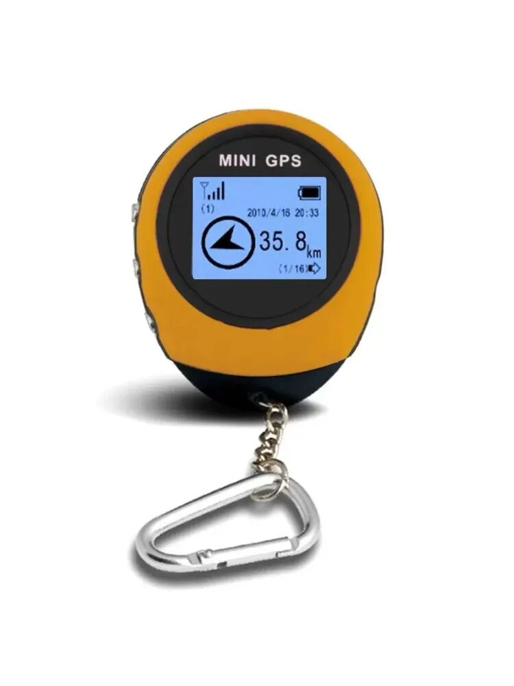 GPS компас-возвращатель PG03 портативный мини GPS навигатор для походов оранжевый
