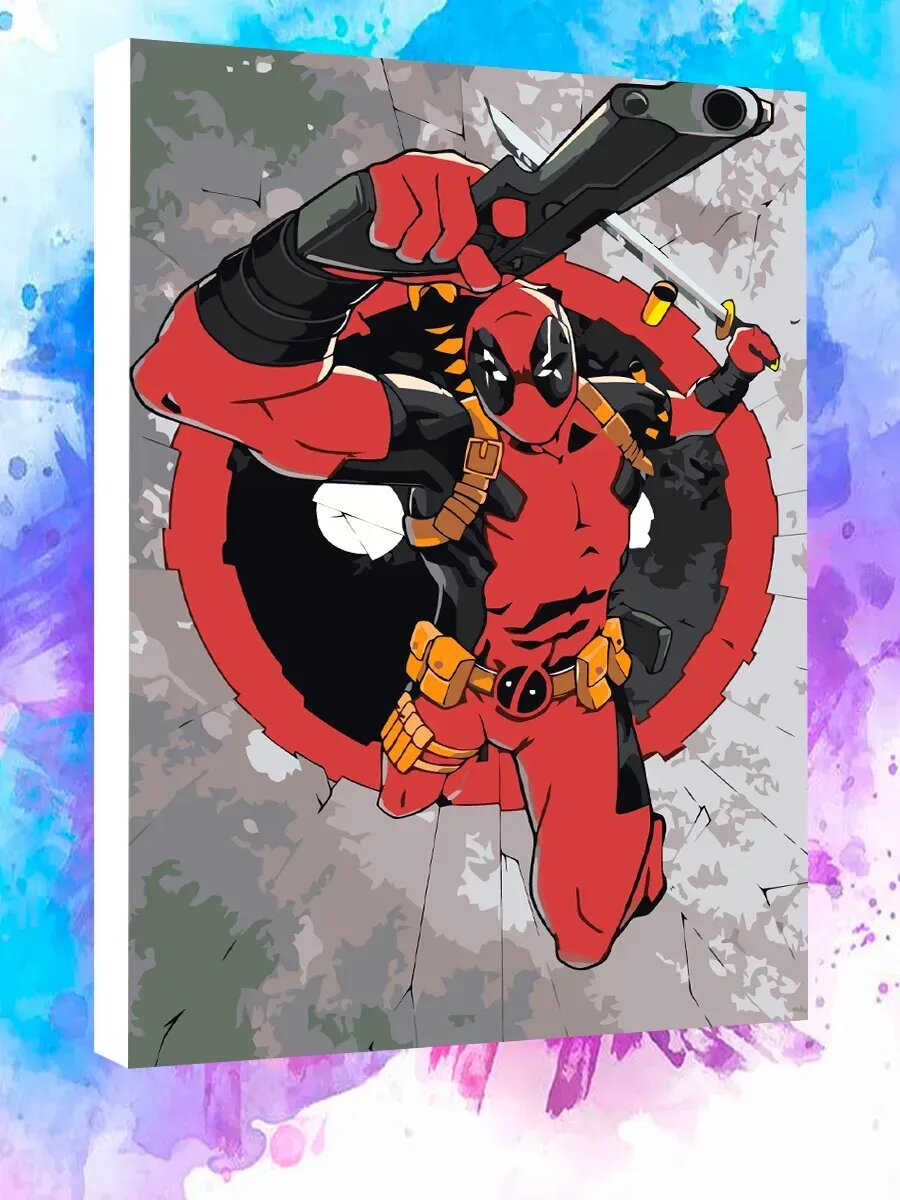 Картина по номерам Дэдпул Марвел ДС Deadpool Кино