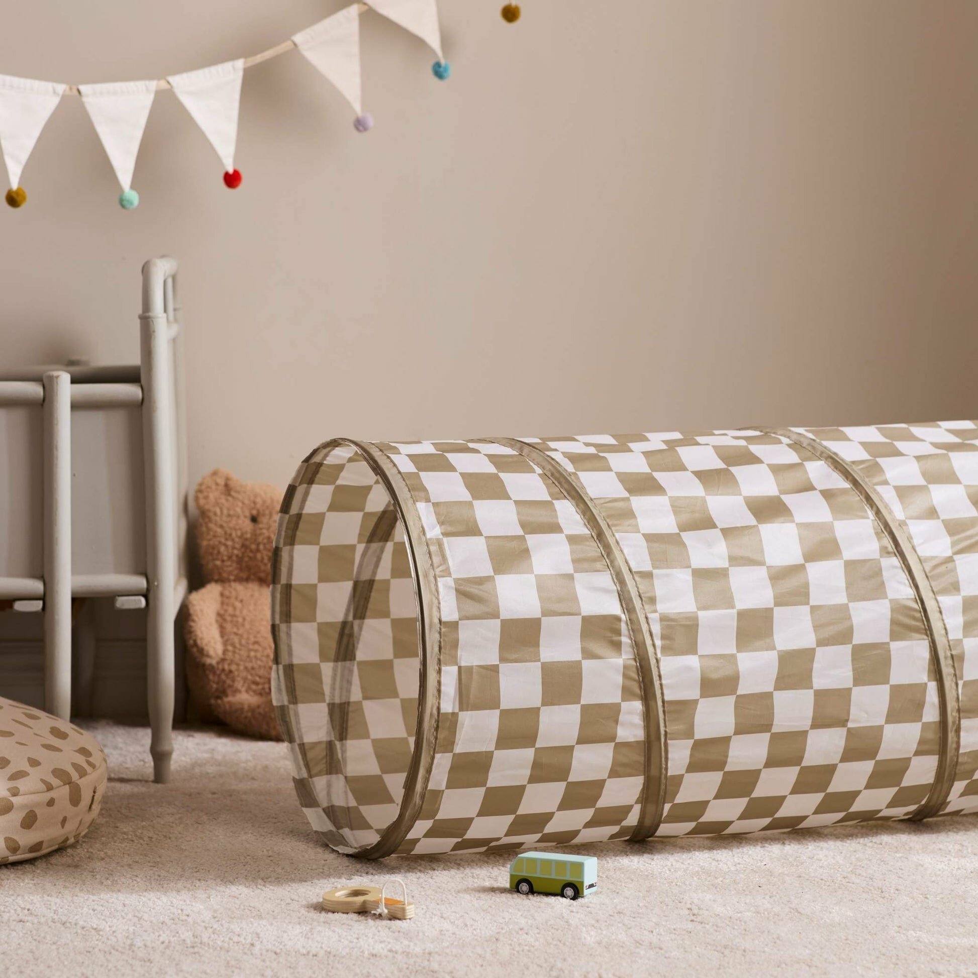 Kid's concept Туннель игровой для детей Tunnel - Check Khaki