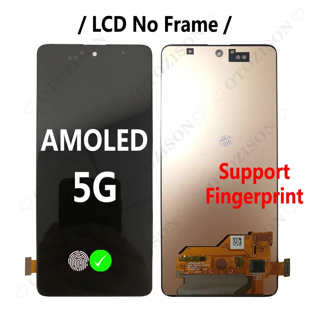 AMOLED 5G No Frame Black для Samsung Galaxy A51 5G