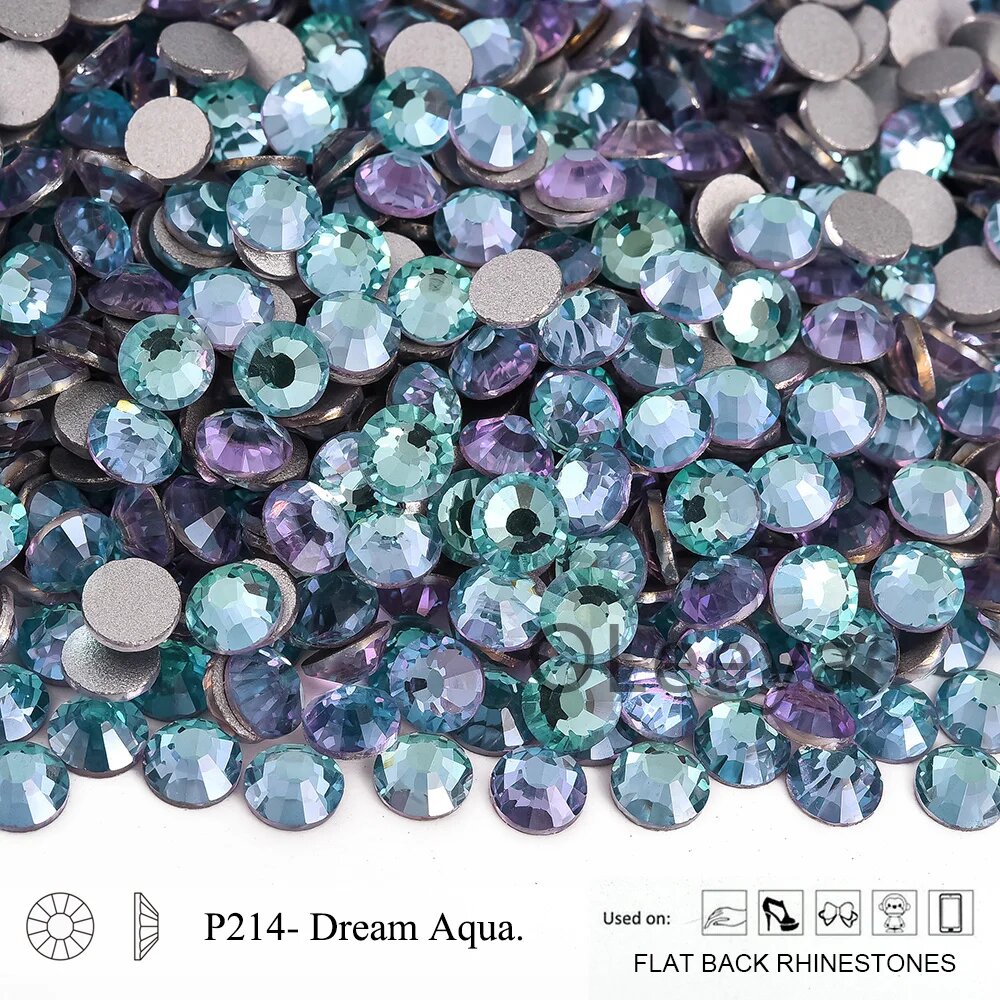 Стразы Oleeya Dream Aqua SS40 8mm 144шт