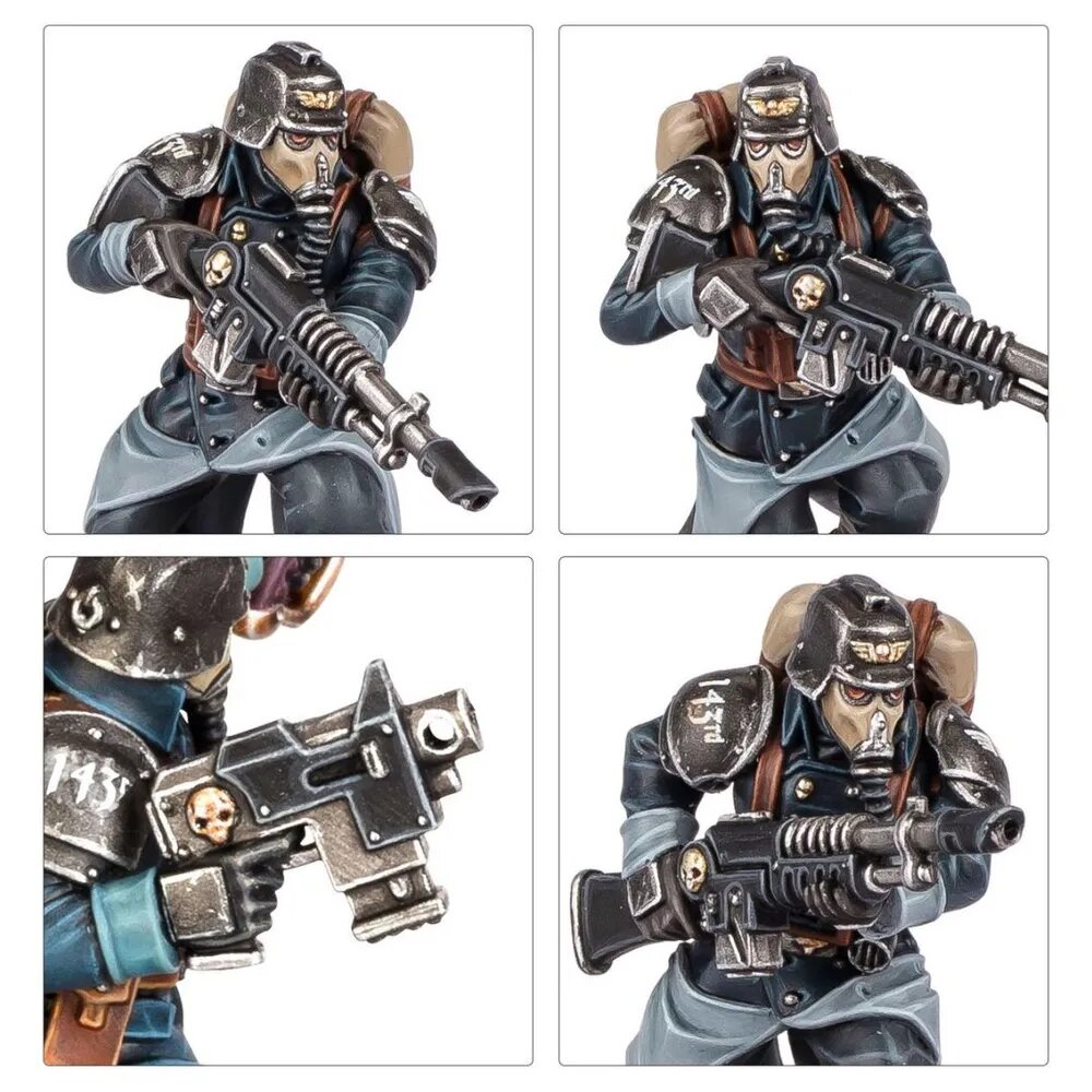 Warhammer 40,000 Astra Militarum Death Korps of Krieg - Фигурка для моделирования 10 Миниатюр — фото 1
