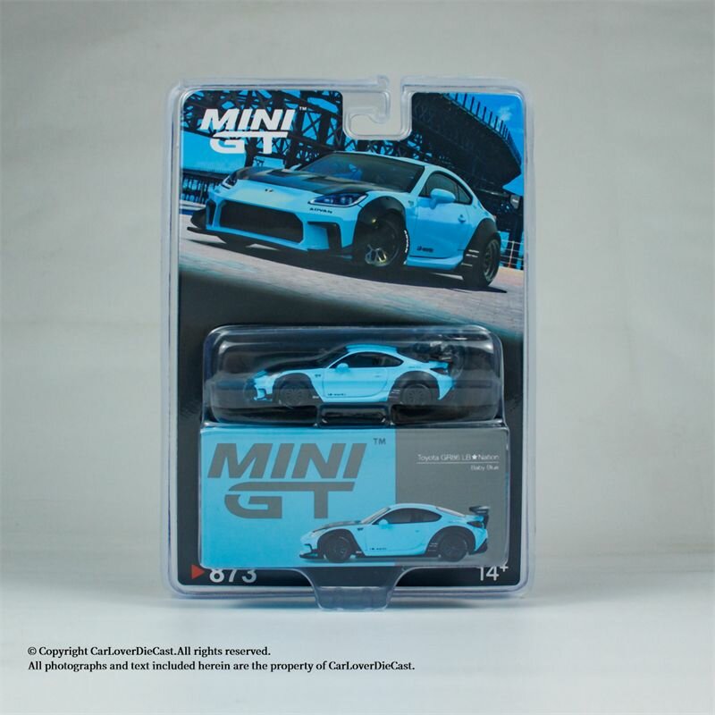 MINI GT x Majorette, литая коллекционная машинка 1:64(873-Toyota GR86)