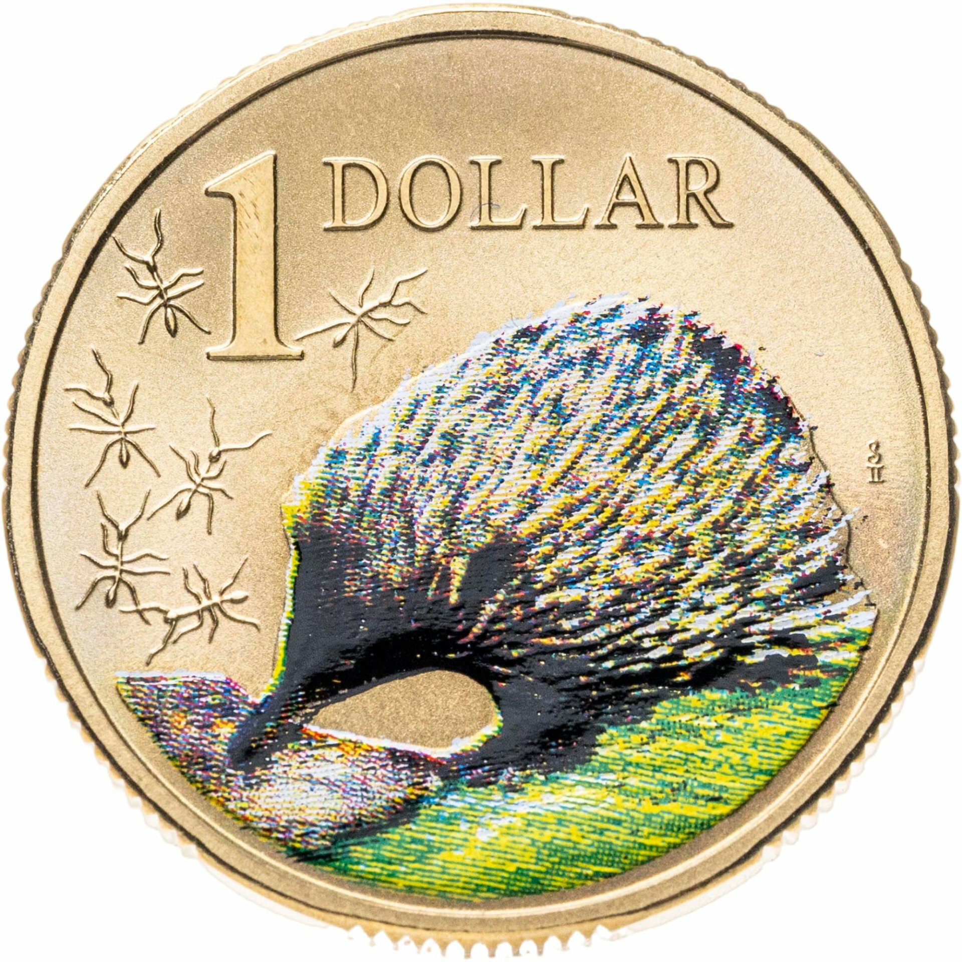 Австралия 1 доллар 2008 "Наземные животные Австралии - ехидна", Алюминевая бронза, в сохранности BUNC