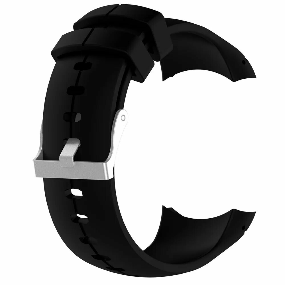 Силиконовый ремешок на запястье для спортивных часов Suunto Spartan ULTRA, черный