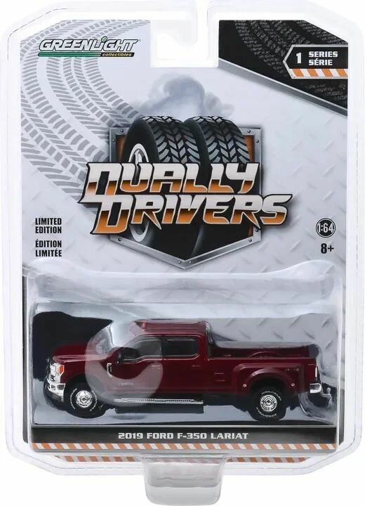 1:64 2019 Ford F-350 King Ranch Dually pickup Коллекционная модель автомобиля из сплава Высокоточное детальное воспроизведение