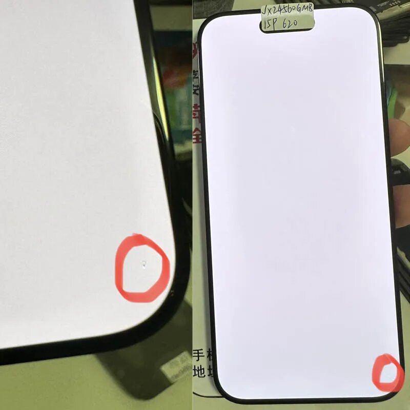 Высококачественный экран с дефектом для iPhone 15 Pro: дисплей LCD, сенсорный экран, 15 Pro 620