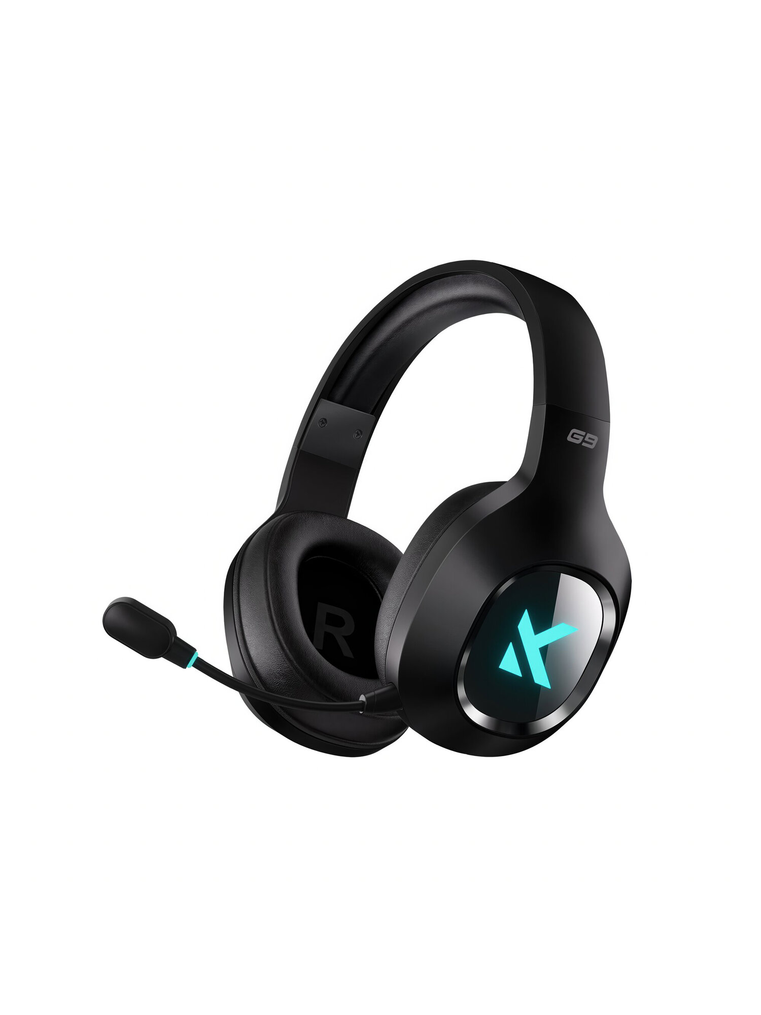 Беспроводные игровые наушники MCHOSE G9 PRO, RGB подсветка, 265 гр, 2000 mAh, черные