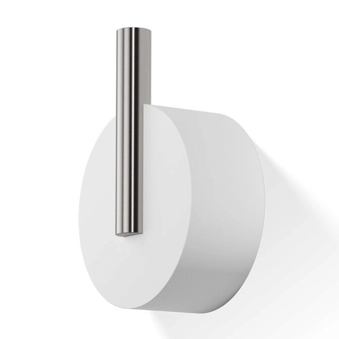 Decor Walther Stone WHK Крючок подвесной, цвет: белый / сталь матовая