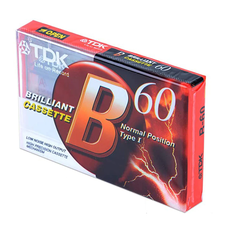 Аудиокассета TDK B60 новая