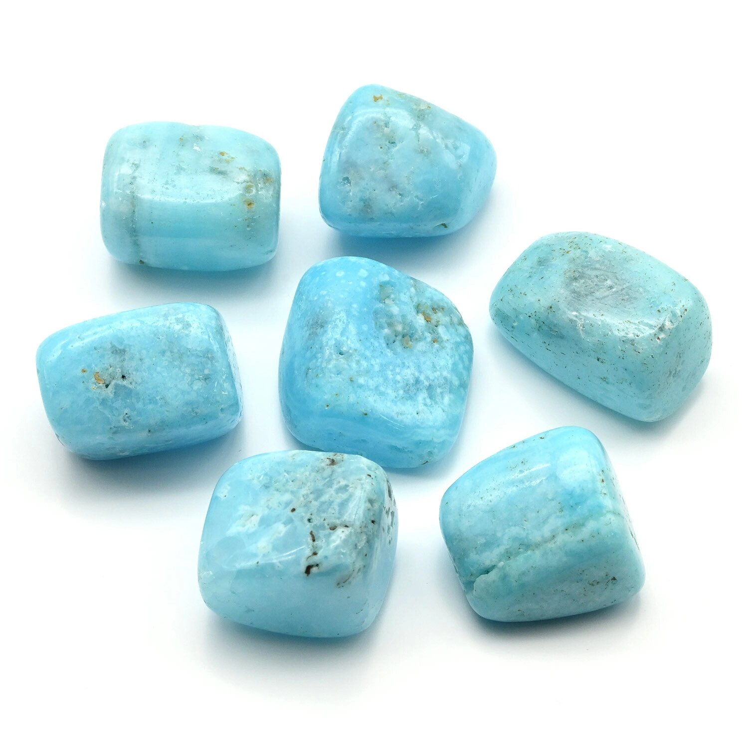 Минерал арогонит голубой 31*17*17мм, 15-19г (L). .