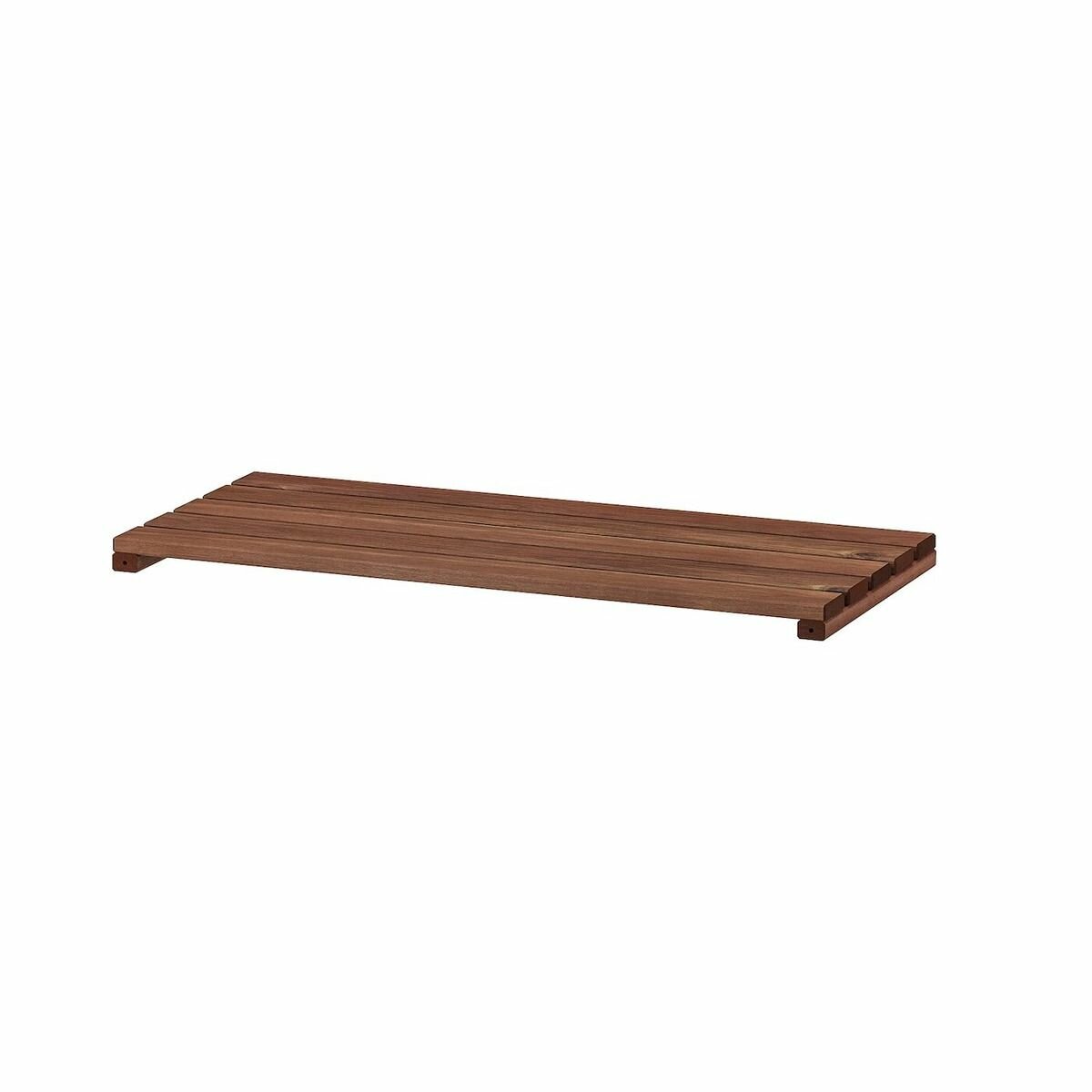 Полка для садового стеллажа IKEA TORDH турд 50x32 см коричневая морилка