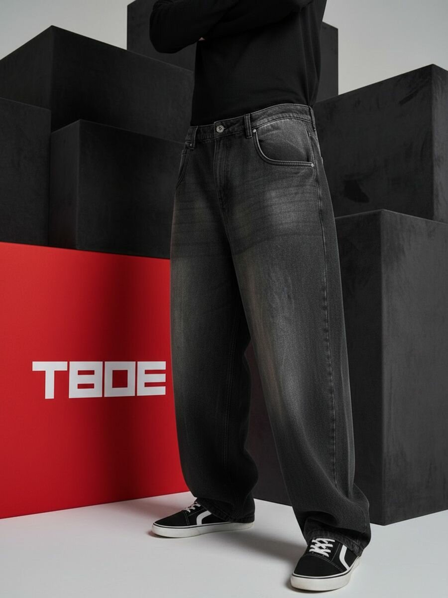 Джинсы багги 