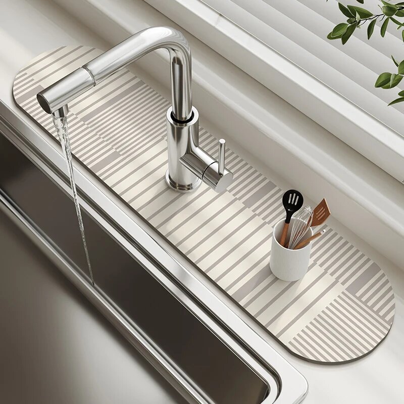 Диатомитовый коврик для раковины 10x40 см, цвет 3