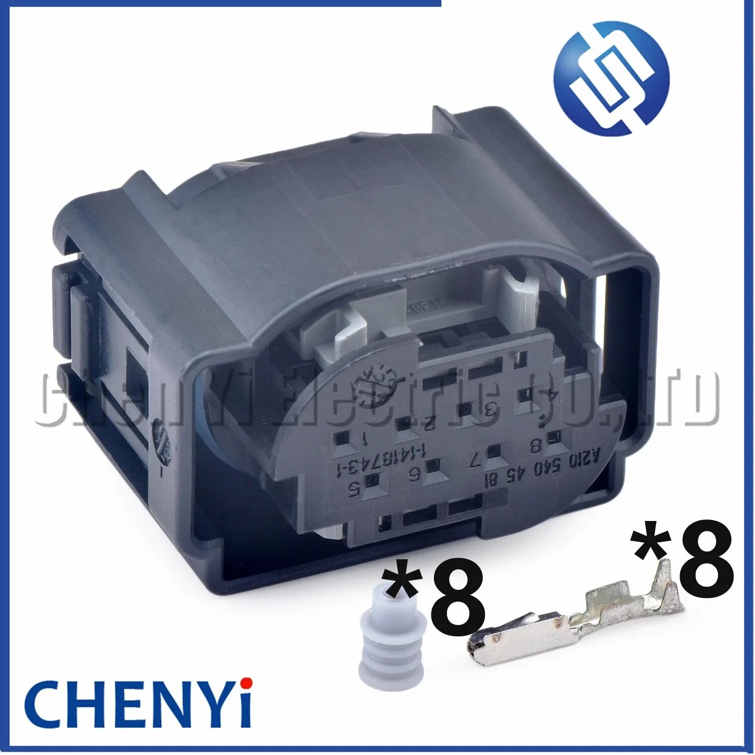 Автомобильный разъем 8-pin, A2105404581, 1-1418743-1, plug with Pin