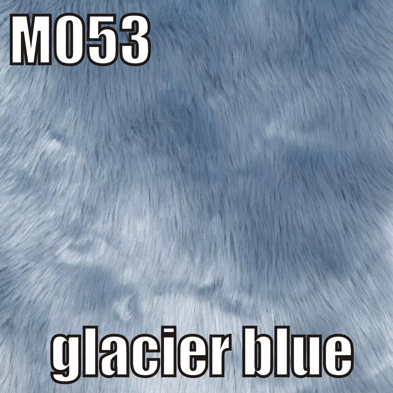 Moonfur искусственный мех для рукоделия 4 см Синий, half yard, m053 glacier blue