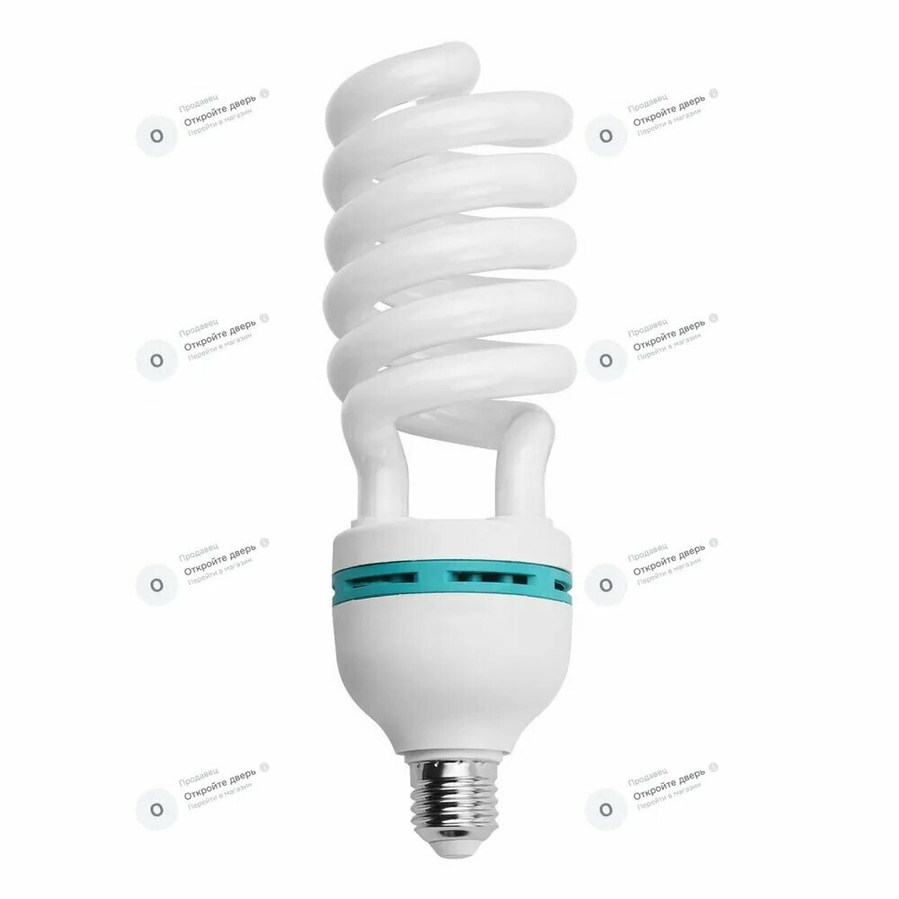 Спиральная люминесцентная лампа 135W 5500K дневного света CRI90 E27 сокет, энергосберегающая для студийной фотографии и видеосъемки.