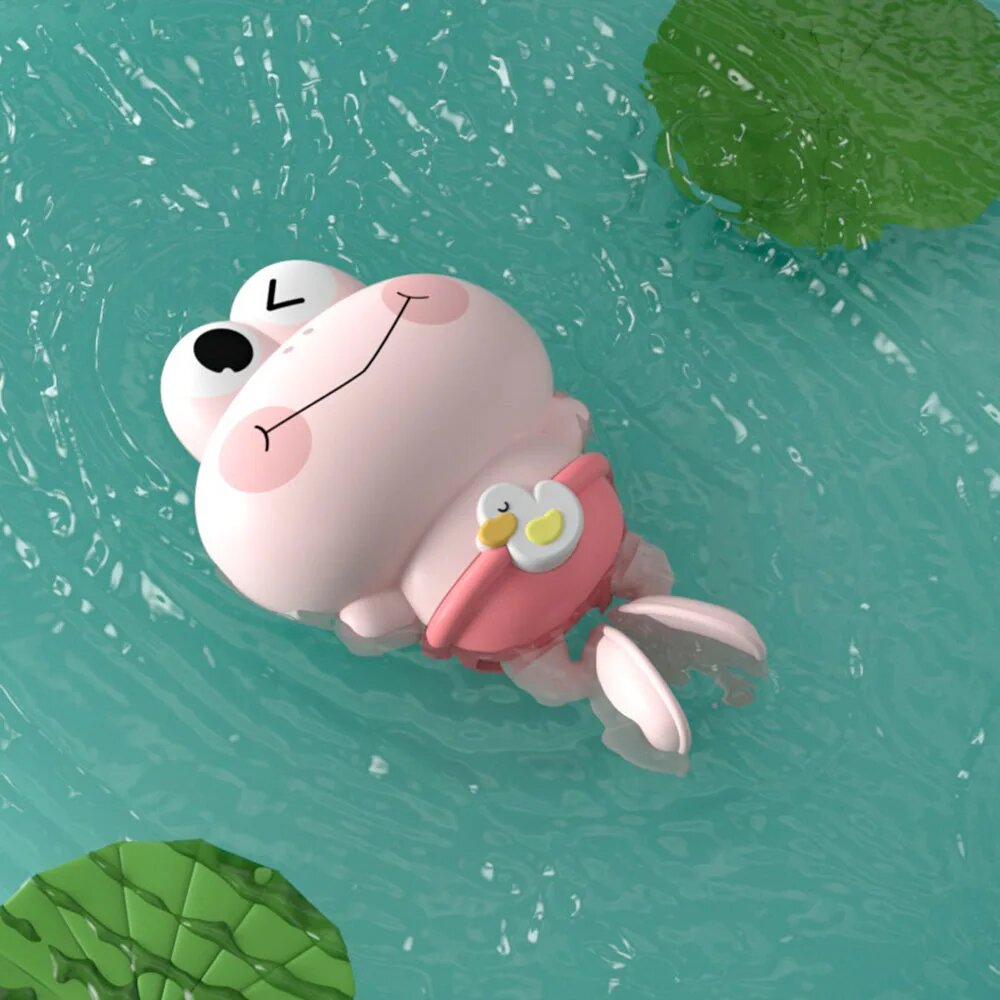 Заводная лягушка для ванны Розовый, pink frog
