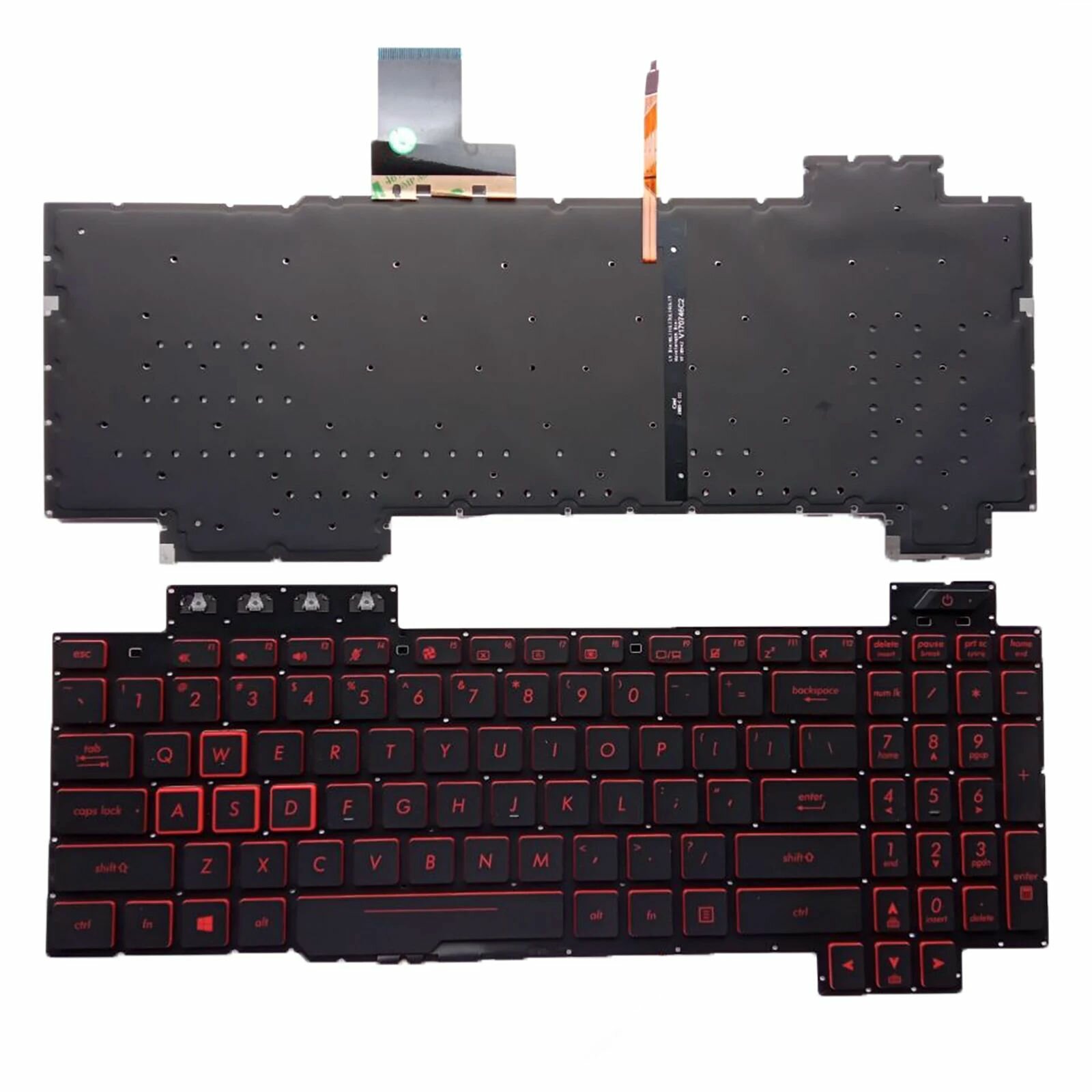 Клавиатура с подсветкой (американский стандарт) для ASUS TUF Gaming FX505D FX505DY FX505DT FX505DU клавиатура ноутбука