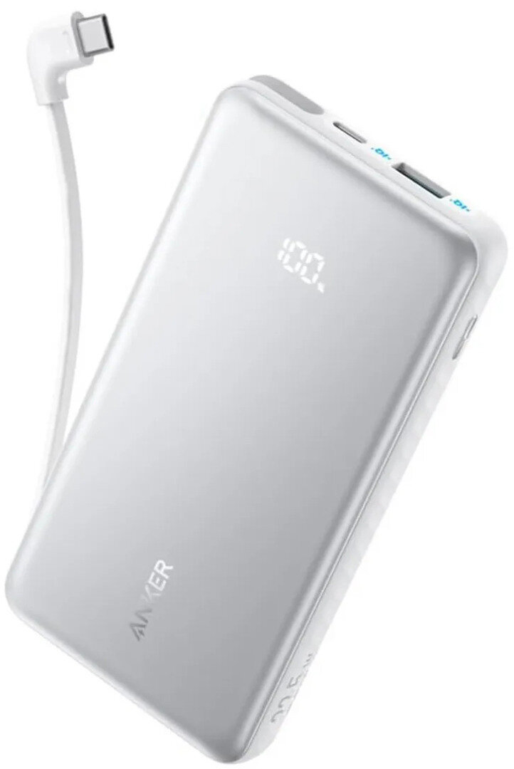 Anker Zolo 10k 22.5W Fast Charging USB-C A110D (белый), повербанк