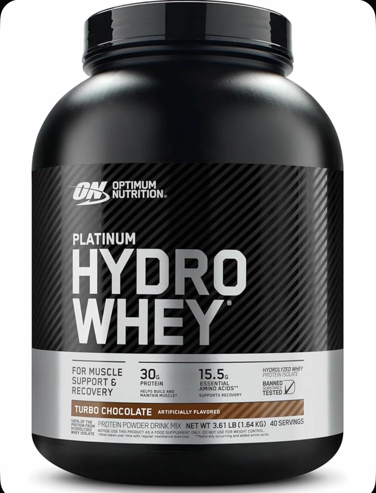 Изолят сывороточного протеина OPTIMUM NUTRITION Platinum Hydro Whey 1640 гр, Шоколад