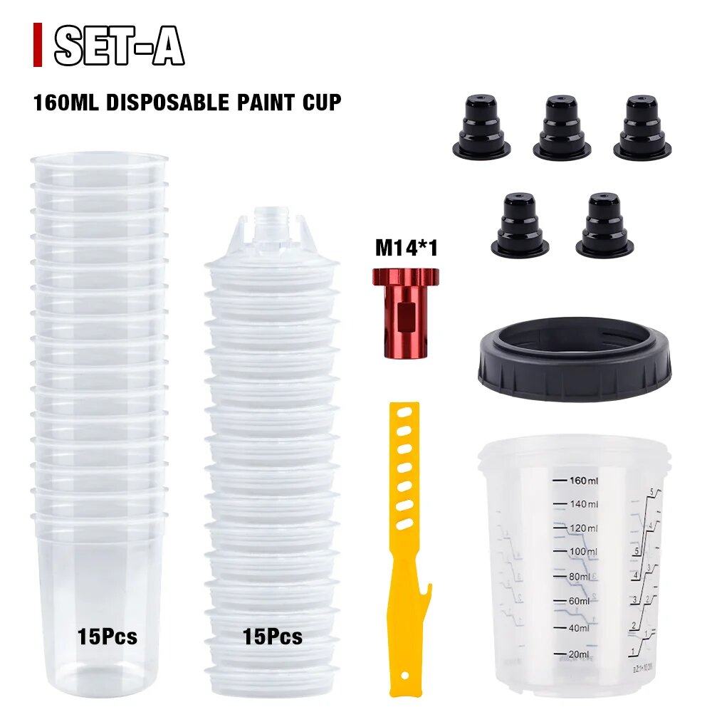Одноразовые стаканчики для краски 160 мл, SET-A-15Pcs
