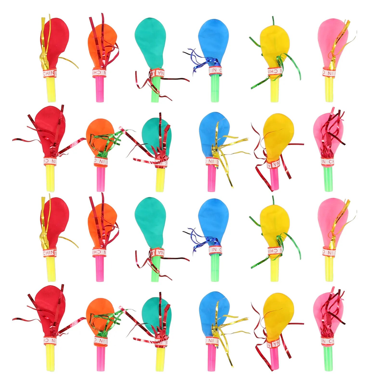 Металлические музыкальные свистки-шарики 30 шт