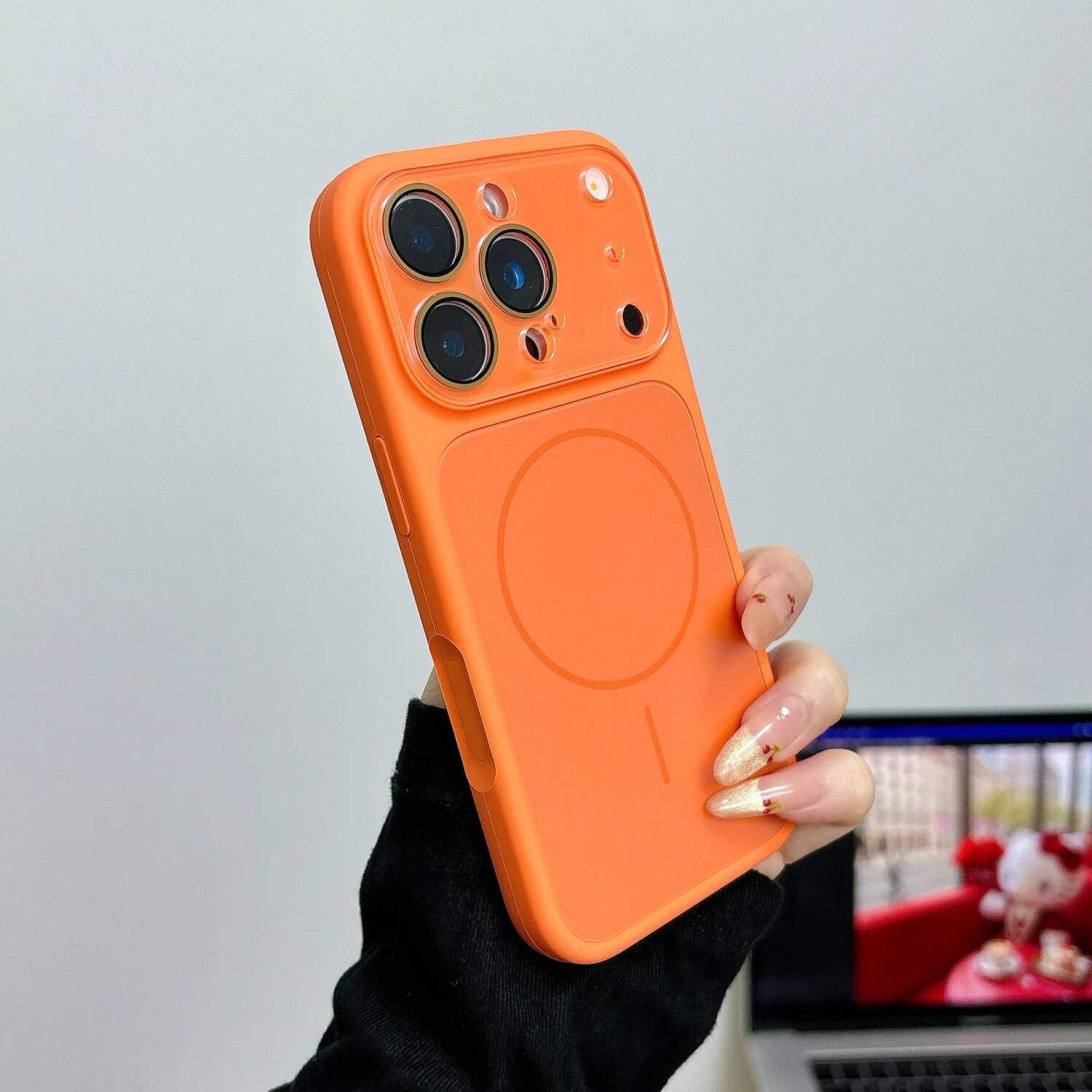 Чехол-трансформер 17 Pro для iPhone 17, 16, 15, 14, 13 Pro Max, магнитный, MagSafe, из жидкого силикона, с акриловой защитой объектива