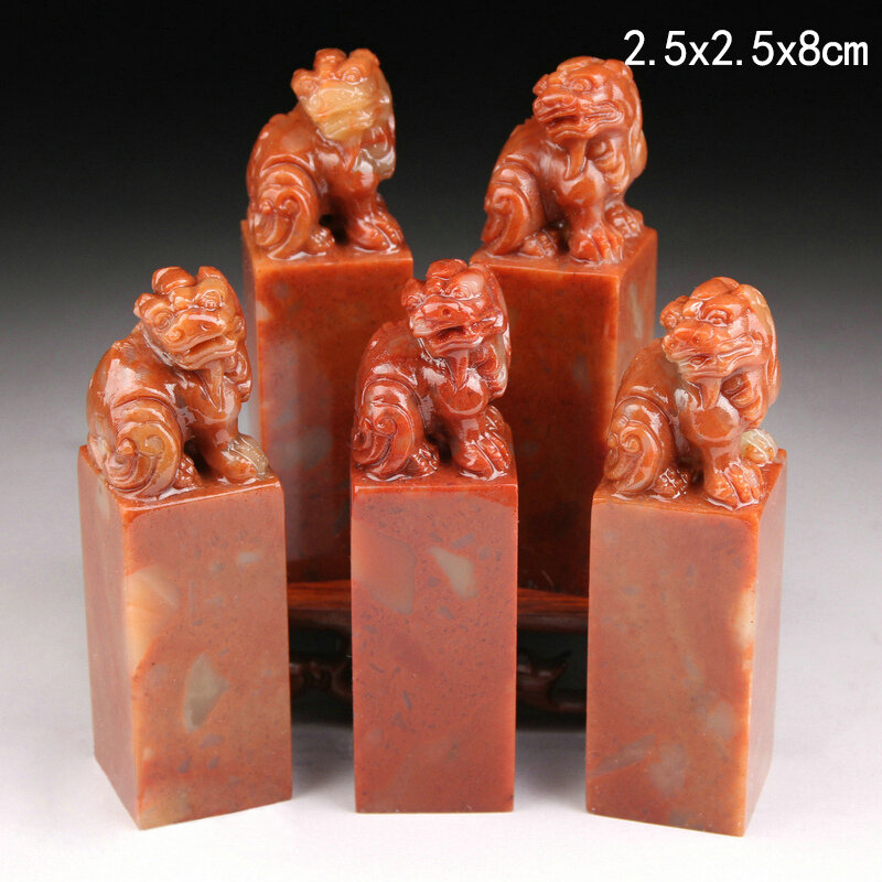 [2026] Именные печати на заказ, печати из камня Шоушань, печати для коллекций книг, каллиграфические печати Цинтянь, резные каменные печати ручной работы.