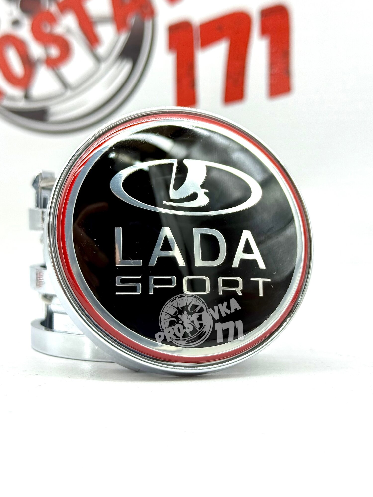 1шт Lada Sport (BL/RED) 60/56/10 (T60 CHR) колпачки диска