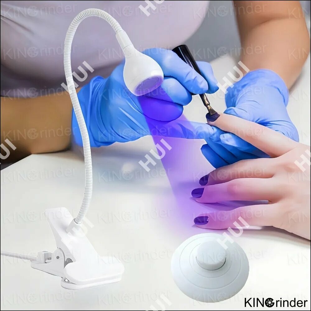 USB-лампа для полимеризации гель-лака Портативная UV/LED лампа с ножной педалью для быстрого маникюра и педикюра