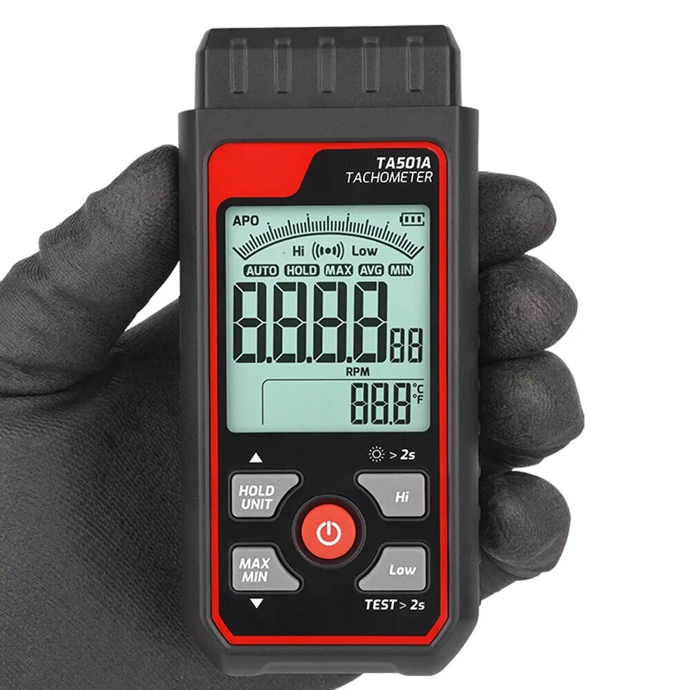 Лазерный Тахометр TA501A, 999999