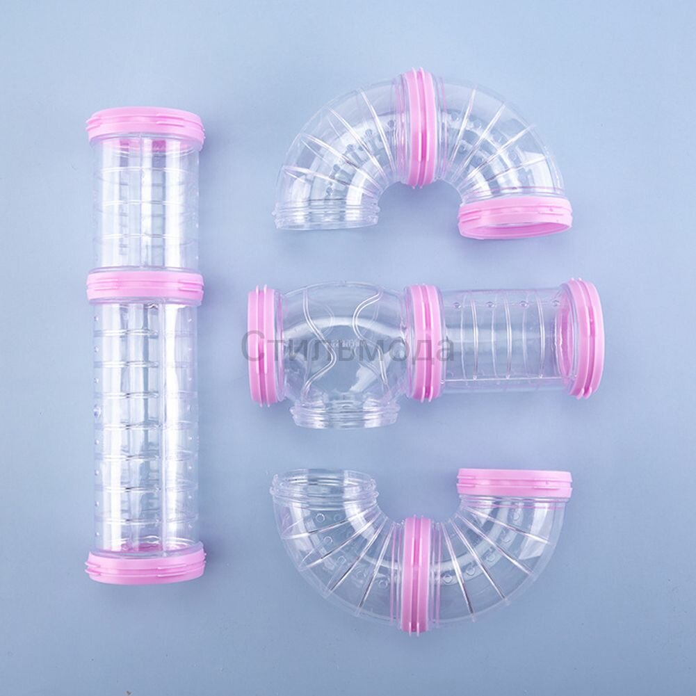 Набор труб 5,5см для хомяков: лабиринт, тоннели, спорт. трубы, аксессуары для клетки и обновления пути