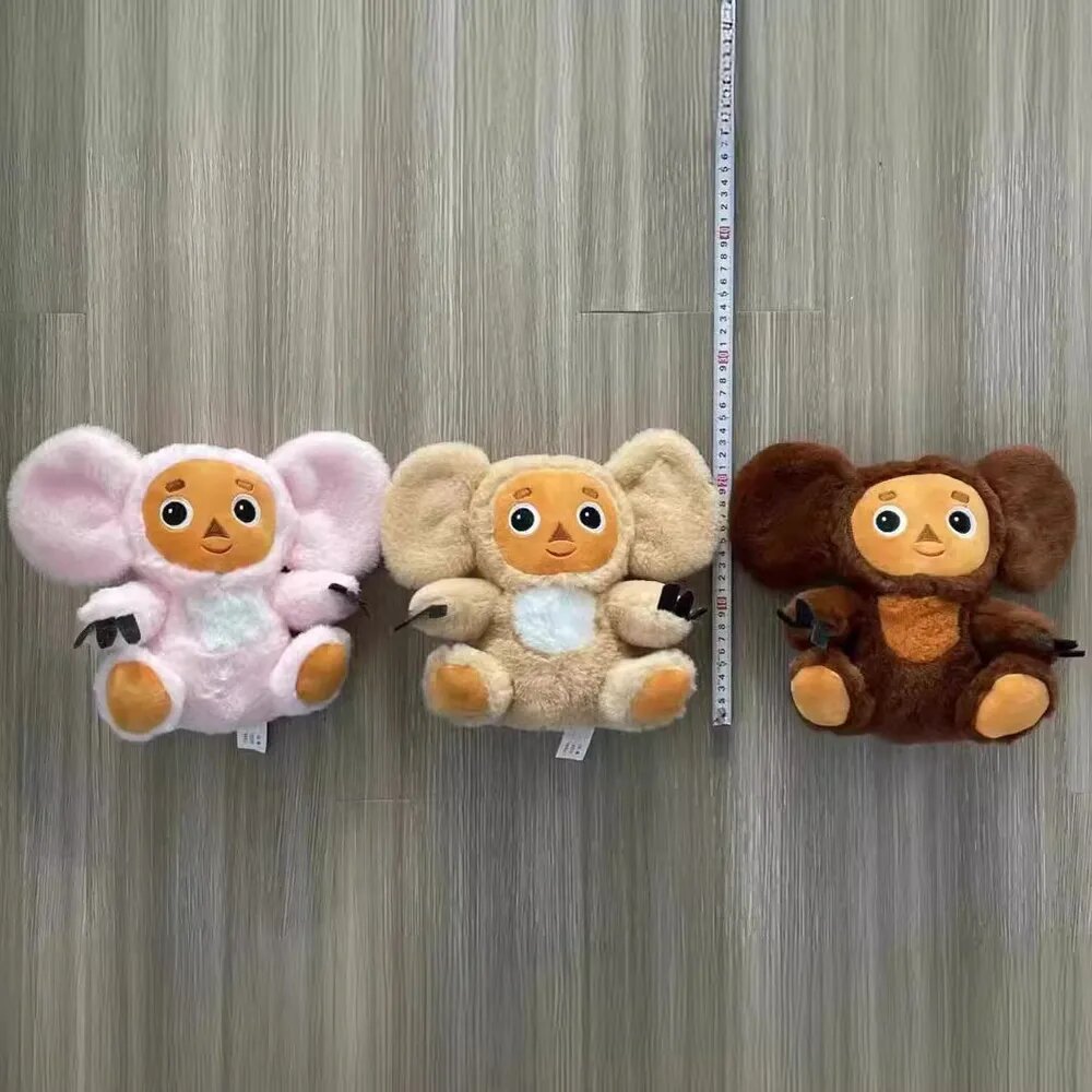 Мягкая игрушка Чебурашка коричневого цвета - мягкая игрушка антистресс для детей и взрослых — фото 1
