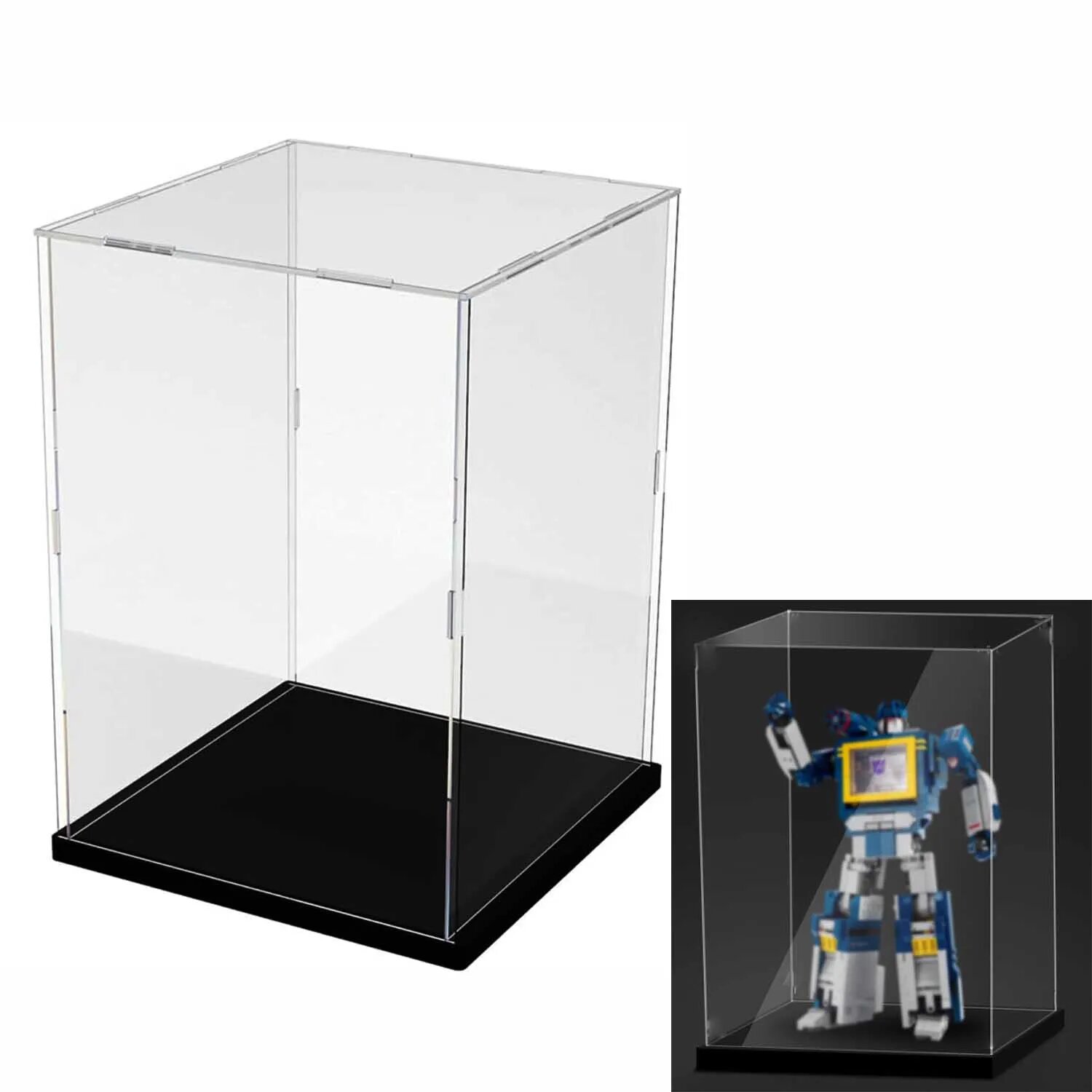 (Без LEGO, Just Box) Витрина для трансформаторов Soundwave Lego 10358, совместимого с Lego 10358.