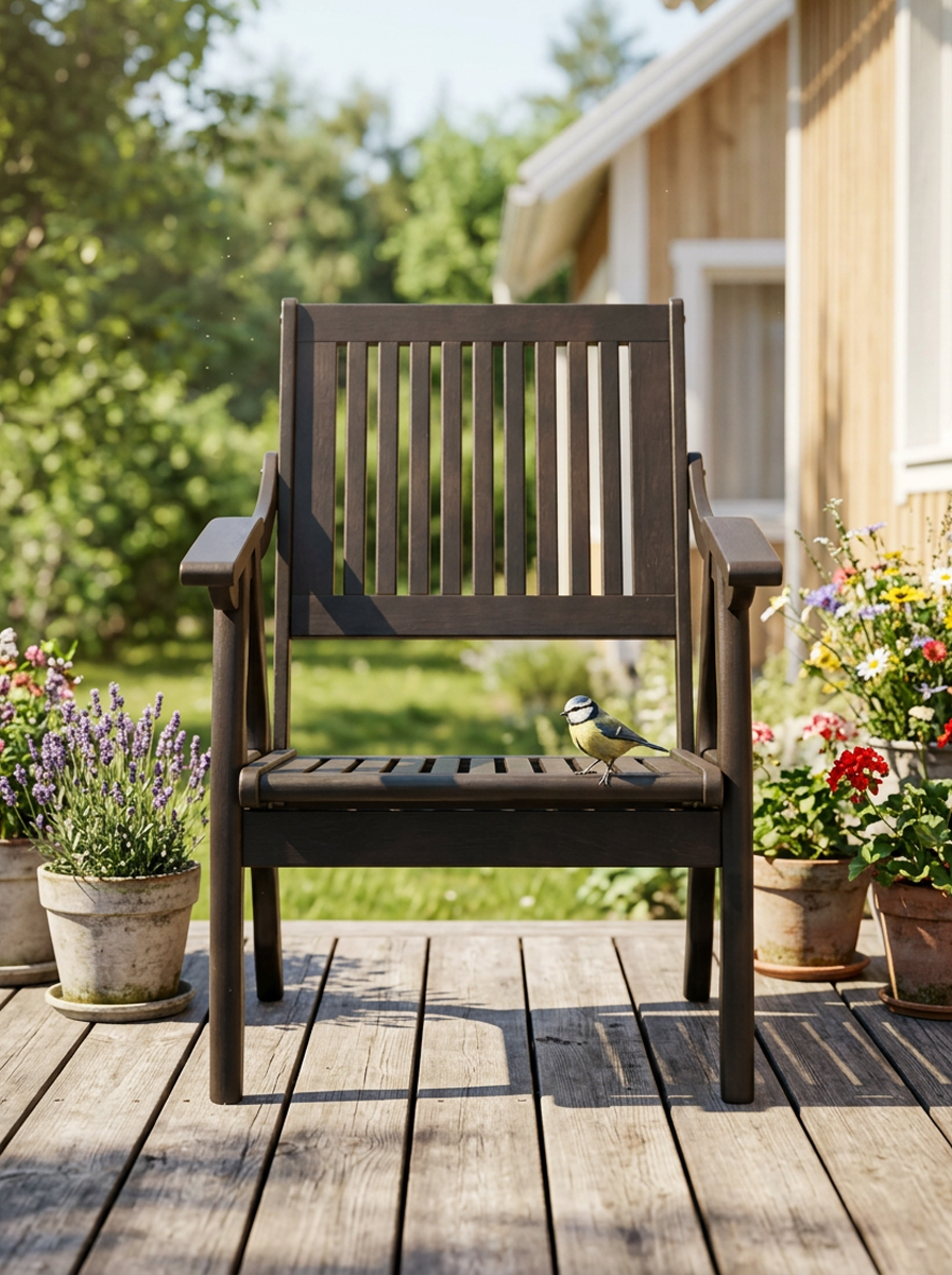 Кресло IFERS Массив решетка, каркас из натурального дерева, цвет венге