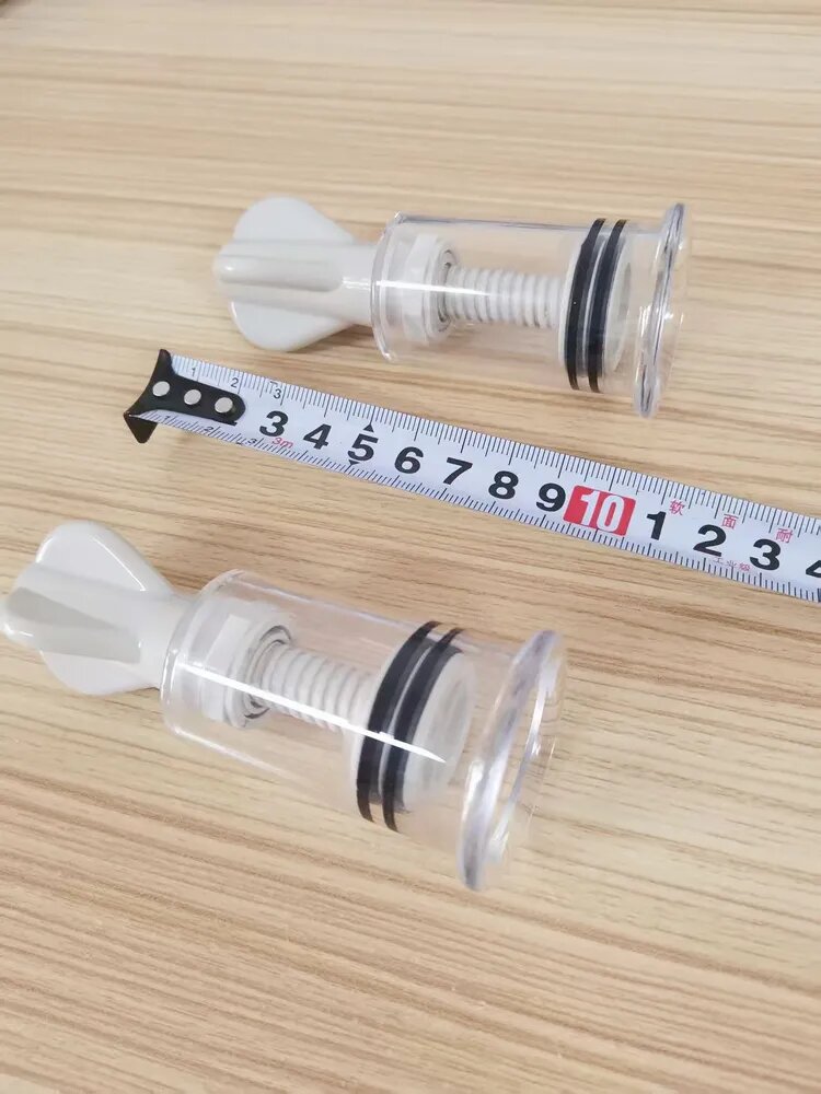 Стимуляторы для сосков. Две присоски вакуумные зажимы для сосков секс-игрушки БДСМ присоска. Внутренний диаметр 28 мм.