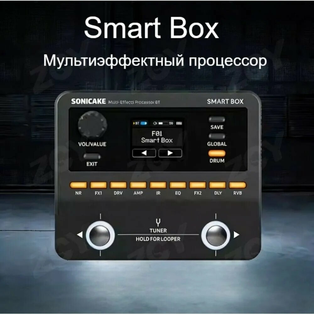 SONICAKE Smart Box: Гитарный Процессор Цифровой С USB-аудио 2-in/2-out 130 Количество Эффектов