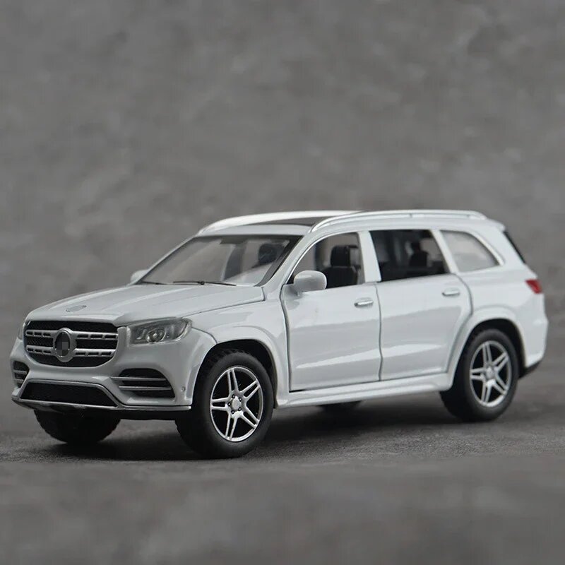 Модель автомобиля Mercedes-Benz GLE white 1:32