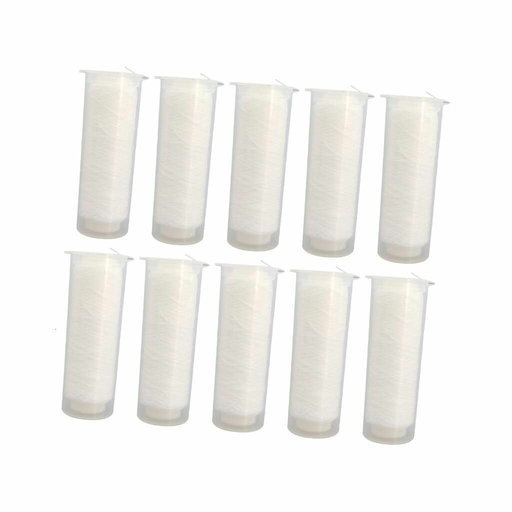 Упаковка из 10 катушек эластичных нейлоновых рыболовных резинок