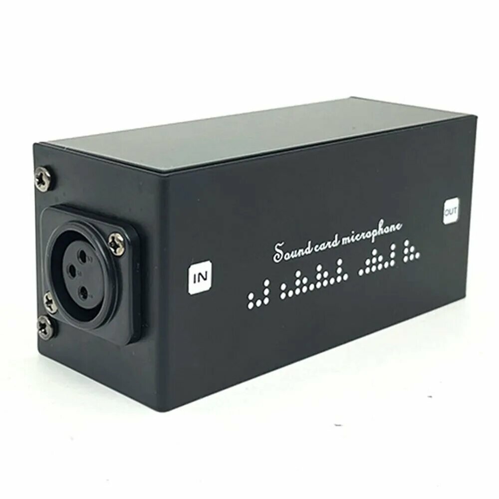 Milochic Аксессуар для микрофона студийный Динамический микрофонный предусилитель, коэффициент усиления 28 дБ, отличное качество звука, простое управление, подходит для нескольких сцен, черный