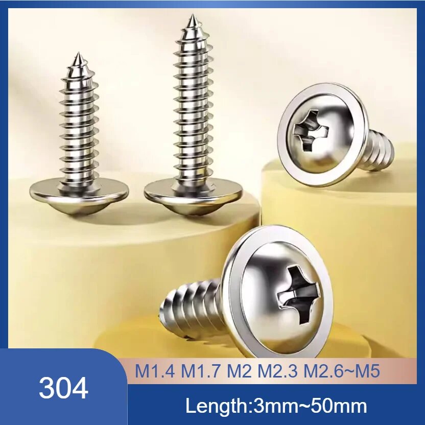 Саморезы нержавеющие M4x12mm 20шт