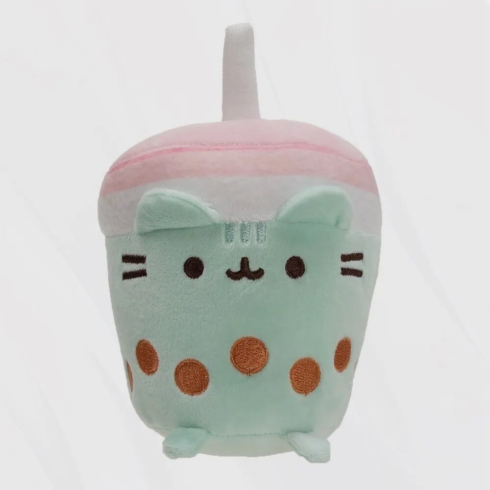 Мягкая игрушка "Pusheen the Cat" (Кот Пушин) с мороженым, 15 см, для детей и взрослых