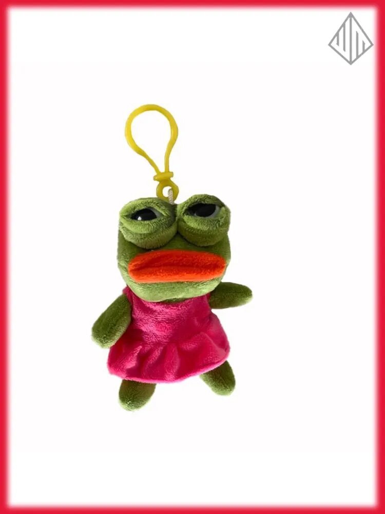 Плюшевая игрушка Лягушка Пепе Pepe брелок для ключей мягкая игрушка