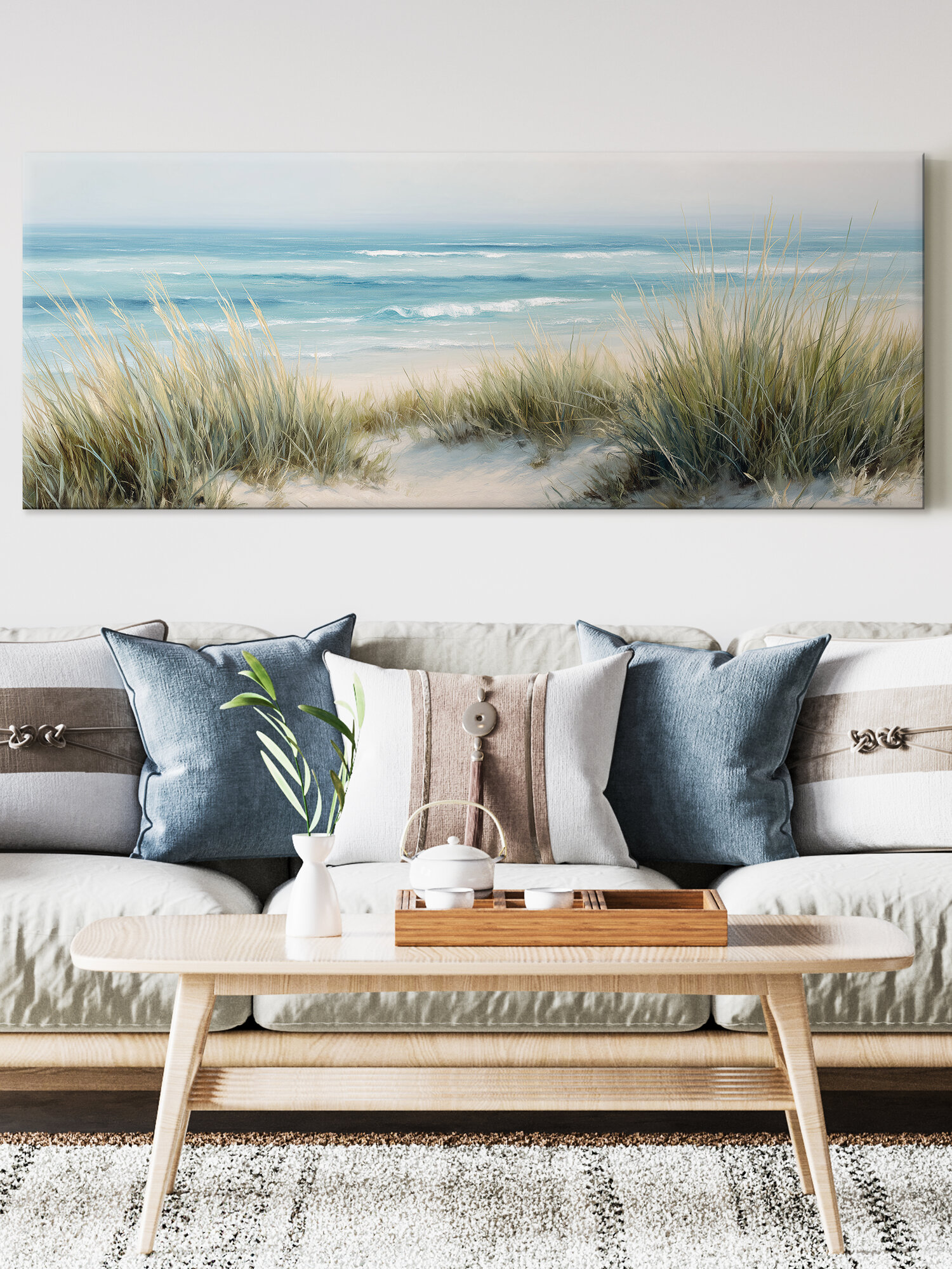 Картина Postermarket "Морской пейзаж" на холсте с подрамником 45 х 115 см